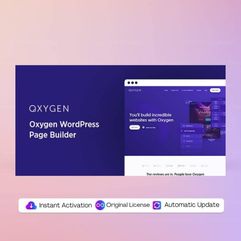 Oxygen Builder Ultimate Lifetime | WP INDO